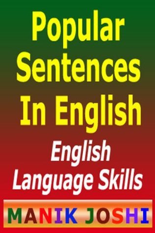 Popular Sentences in English: English Language Skills by Manik Joshi ...