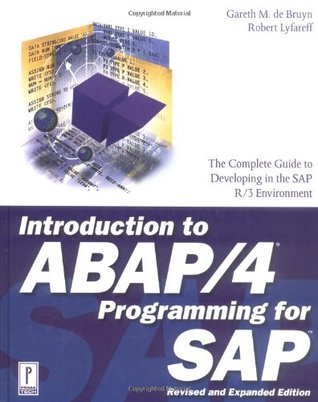 Introduction to Abap/4 Programming for Sap by Gareth M. De Bruyn ...