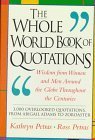 The Whole World Book Of Quotations: Wisdom From Women And Men Around ...