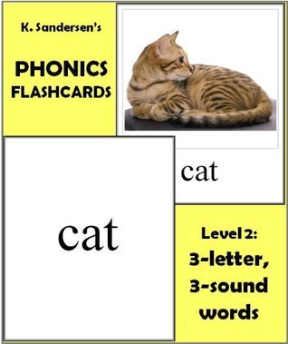 Phonics reading flashcards: 3-letter, 3 sound words ("dog", "cat", etc ...