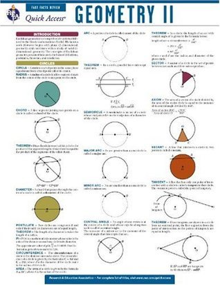 Geometry 2 - REA's Quick Access Reference Chart by Research & Education ...