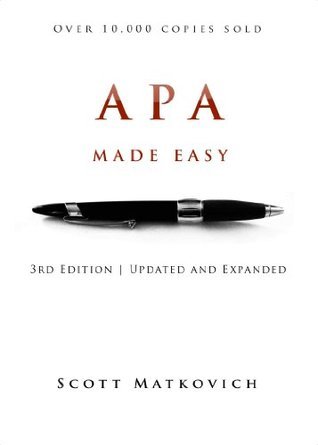 APA Made Easy: Revised and Updated for the APA 6th Edition by Scott ...