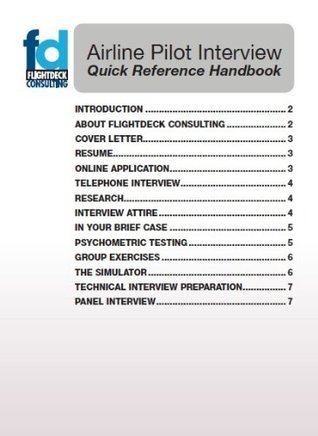 Airline Pilot Interview Quick Reference Handbook by Sasha Robinson ...