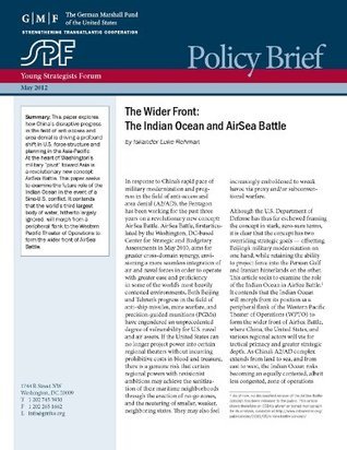 The Wider Front: The Indian Ocean and AirSea Battle by Iskander Luke ...