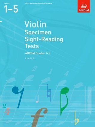 Violin Specimen Sight Reading Tests 1-5 by Associated Board of the ...