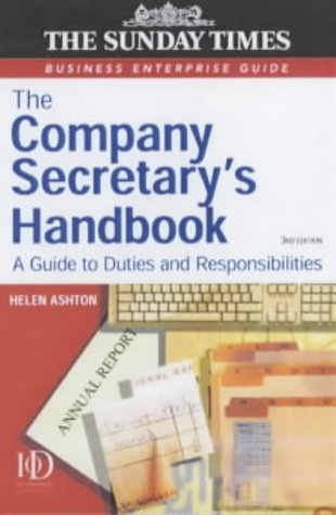 The Company Secretary's Handbook : A Guide to Duties and ...