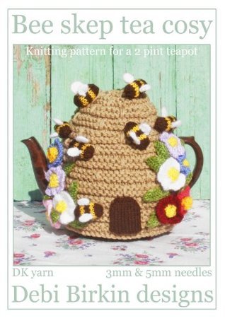 Bee hive skep tea cosy knitting pattern by Debi Birkin | Goodreads