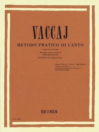 Practical Vocal Method (Vaccai) - High Voice: Soprano/Tenor - Book/CD ...
