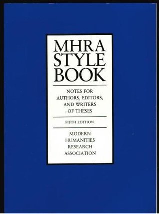 The MHRA Stylebook by Peter Mayo | Goodreads