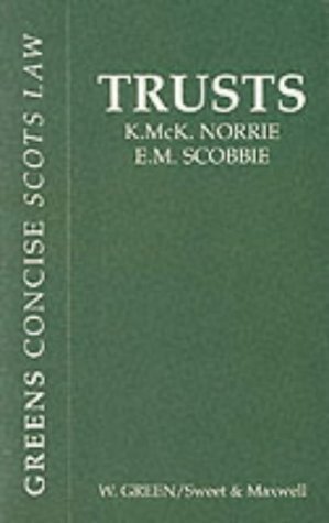 An Introduction to the Scots Law of Trusts by Kenneth and Scobbie Mck ...