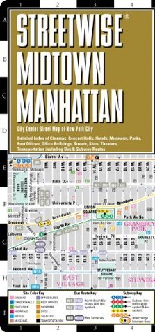 Streetwise Midtown Manhattan Map - Laminated City Street Map of Midtown ...