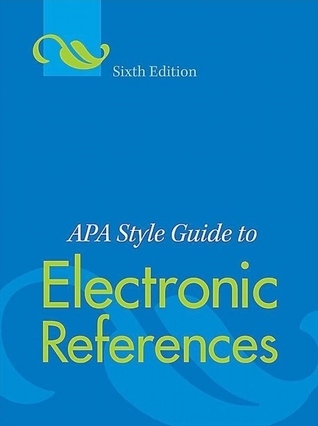 APA Style Guide to Electronic References by American Psychological ...