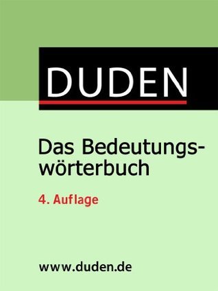 Duden – The Defining Dictionary, 4th Edition (Duden dictionaries) by ...