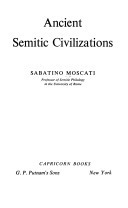 Ancient Semitic Civilizations by S. Moscati | Goodreads