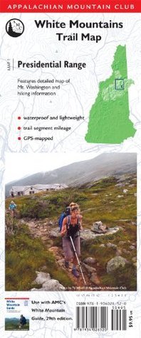 AMC Map: Presidential Range: White Mountains Trail Map by Appalachian ...