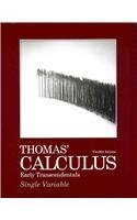 Thomas' Calculus Early Transcendentals, Single Variable [with MyMathLab ...