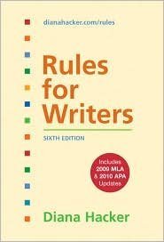 Rules for Writers by Diana Hacker | Goodreads