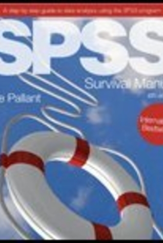 SPSS Survival Manual- A step by step guide to data analysis using SPSS (4th, 10) by Pallant ...