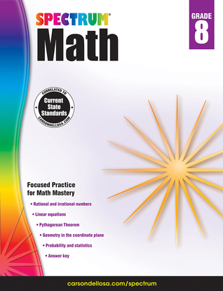 Spectrum 8th Grade Math Workbooks, Ages 13-14, Geometry, Integers ...
