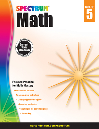 Spectrum 5th Grade Math Workbooks, Ages 10 to 11, Math Workbooks Grade ...