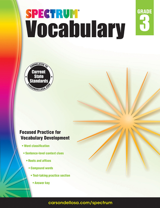 Spectrum 3rd Grade Vocabulary Workbooks, Ages 8 to 9, Grade 3 ...