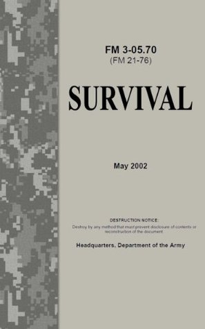 Survival FM 3-05.70 Includes Individual Safety GTA Cards by U.S ...