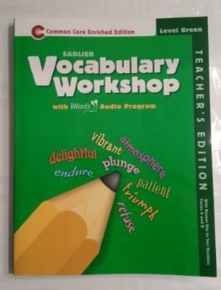 Sadlier Vocabulary Workshop Level Green Enriched Edition with iWords ...