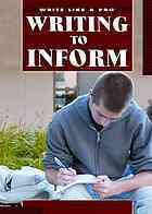 Writing to Inform (Write Like a Pro) by Frances K. Hubbard | Goodreads