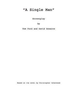 A Single Man by Tom Ford | Goodreads