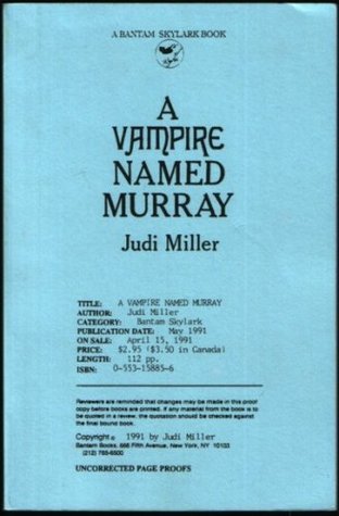 A Vampire Named Murray by Judi Miller | Goodreads