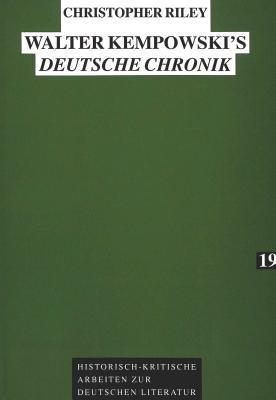 Walter Kempowski's «Deutsche Chronik»: A study in ironic narration by ...