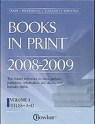 Books In Print 2008 2009 by R.R. Bowker Company | Goodreads