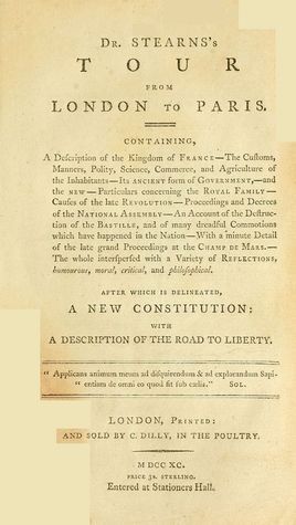 Dr. Stearns's Tour from London to Paris by Samuel Stearns | Goodreads