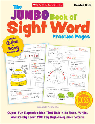 The Jumbo Book of Sight Word Practice Pages: 200 Top High-Frequency ...