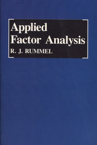 Applied Factor Analysis by Rudolf J. Rummel | Goodreads