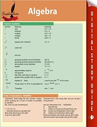 Algebra (Algebra Made Simple Edition) by Pamphlet Master | Goodreads