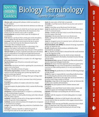 Biology Terminology (Speedy Study Guide) by Speedy Publishing | Goodreads