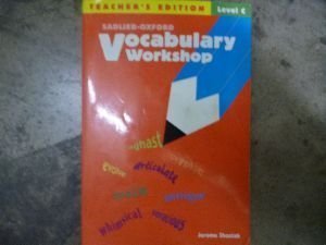 Vocabulary Workshop, Level C, Teacher's Edition by Jerome Shostak ...