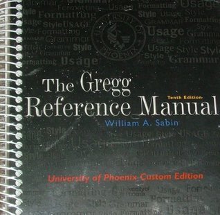 Gregg Reference Manual by William A. Sabin | Goodreads