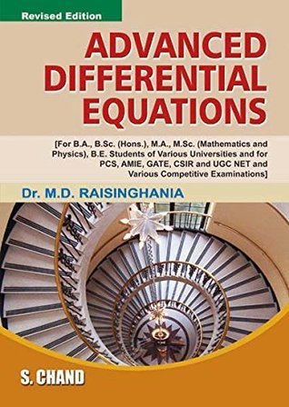 Advanced Differential Equations by M.D. Raisinghania | Goodreads