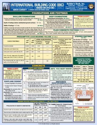 International Building Code (IBC) 2012--Laminated Quick Card by Builder ...