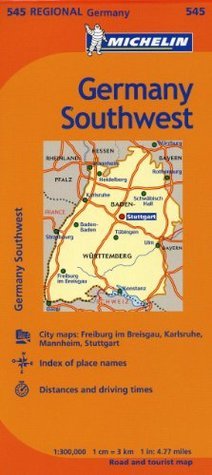 Michelin Germany Southwest Map 545 (Maps/Regional by Michelin | Goodreads