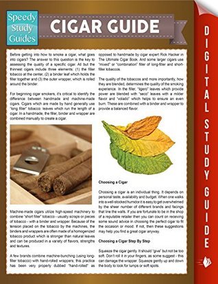 Cigar Guide (Speedy Study Guides) by Speedy Publishing | Goodreads