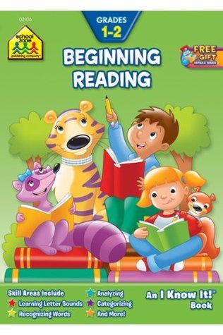 School Zone - Beginning Reading Workbook - 32 Pages, Ages 6 to 8, 1st Grade, 2nd Grade ...