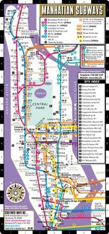Streetwise Manhattan Bus Subway Map - Laminated Subway Map of New York ...