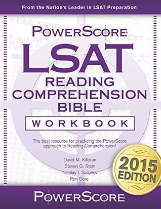 PowerScore LSAT Reading Comprehension Bible Workbook by David M ...