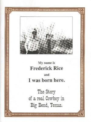 My Name is Frederick Rice and I was Born Here by Stanley Ewald | Goodreads