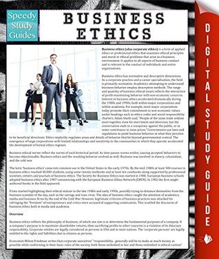 Business Ethics: Speedy Study Guides by Speedy Publishing | Goodreads