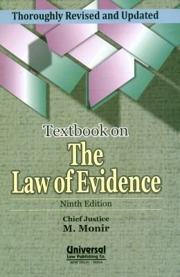 Textbook on the Law of Evidence by M. Monir | Goodreads