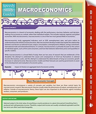 Macroeconomics (Speedy Study Guides) by Speedy Publishing LLC | Goodreads